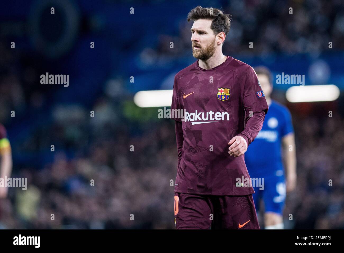 LONDON, ENGLAND - FEBRUARY 20: Lionel Messi during the UEFA Champions ...