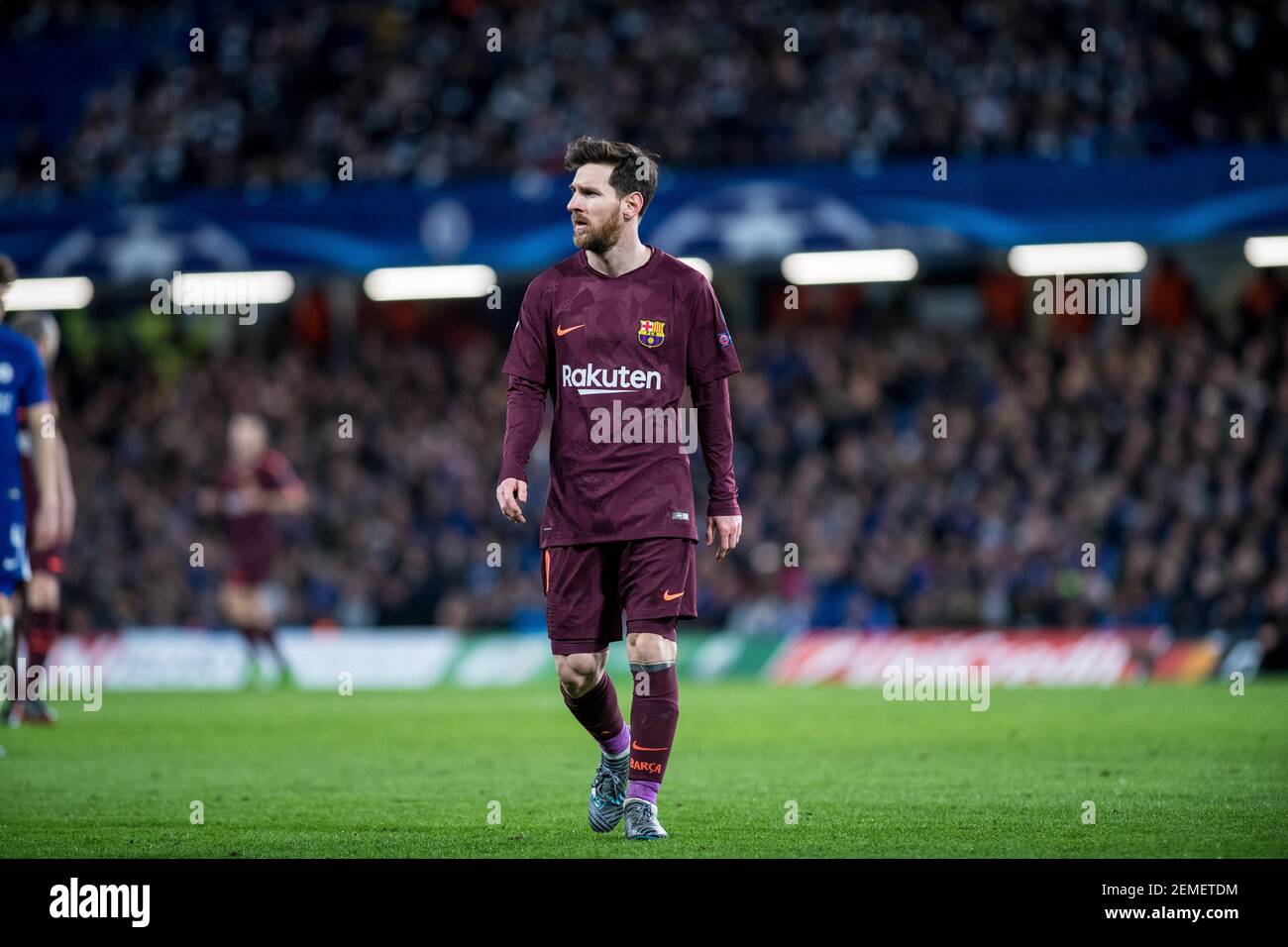 LONDON, ENGLAND - FEBRUARY 20: Lionel Messi during the UEFA Champions ...
