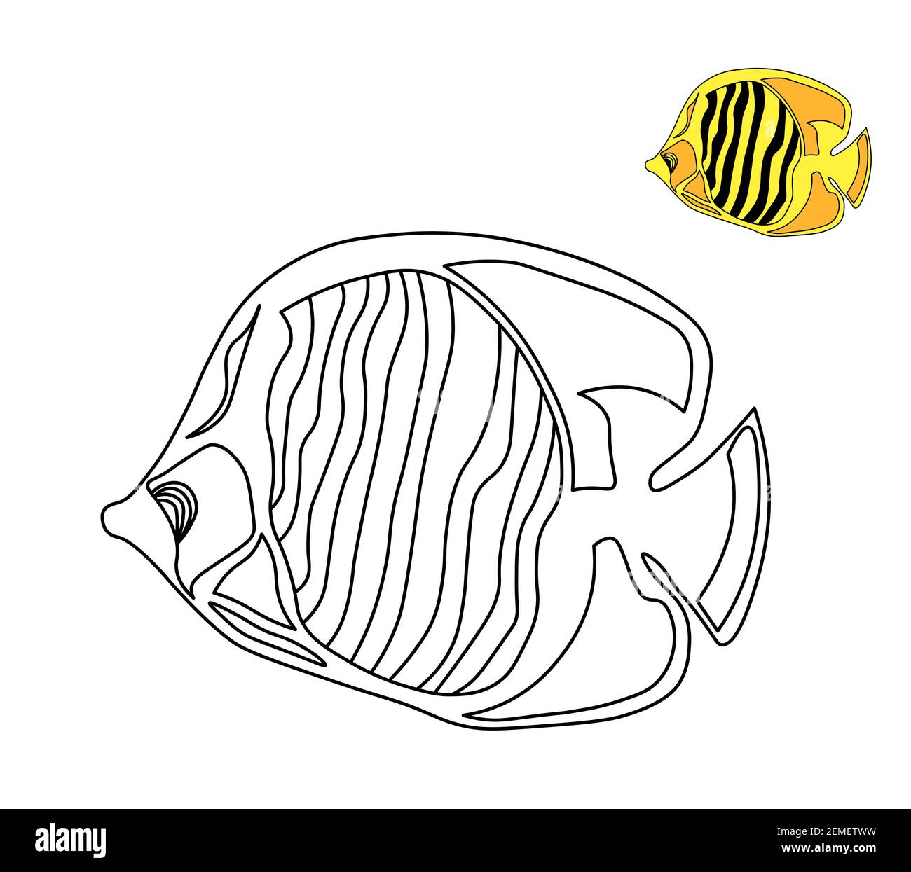 Coral Reef Fish Coloring Pages