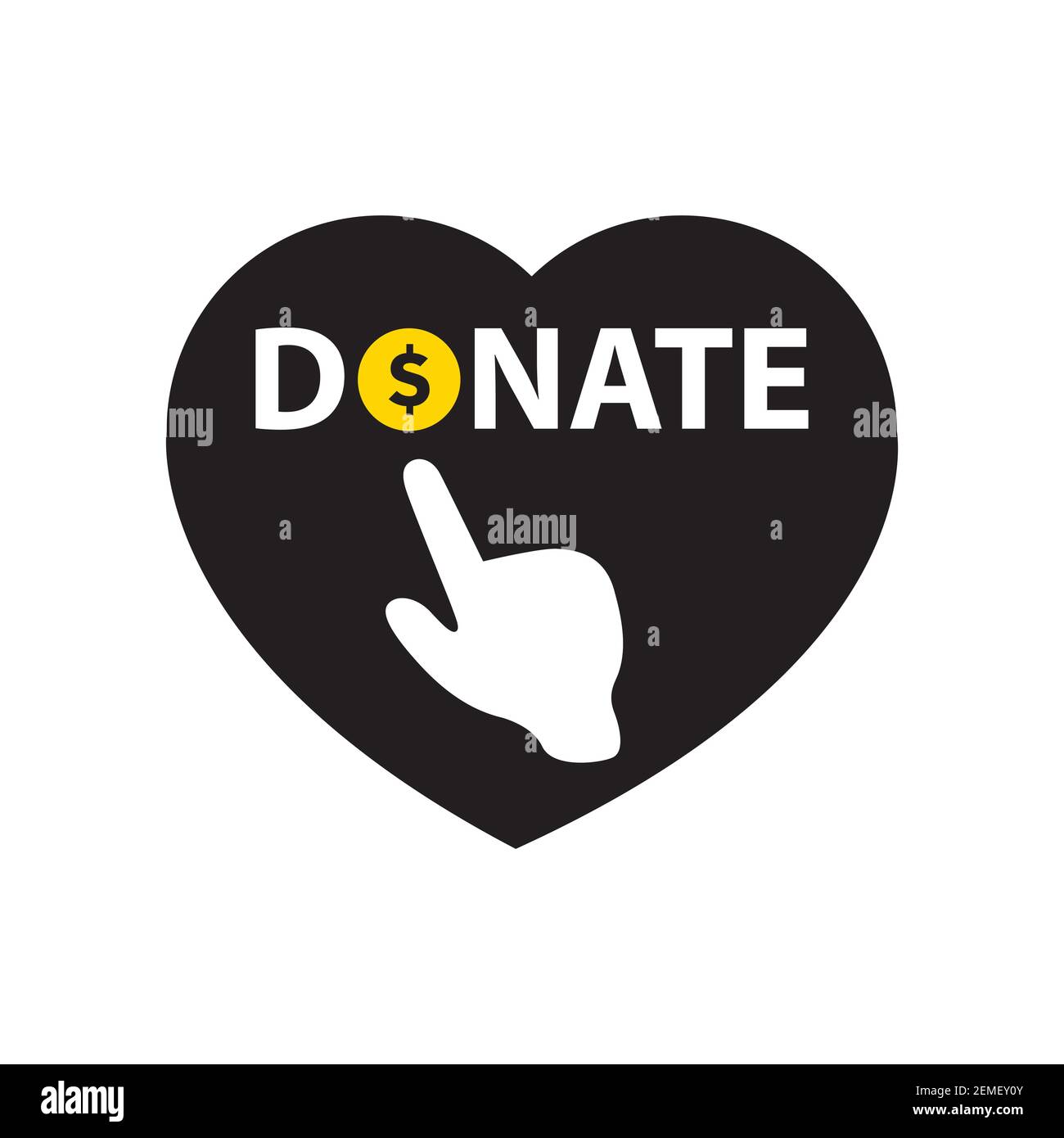 Vector logo of money donate, blood donation Stock Vector Image & Art ...