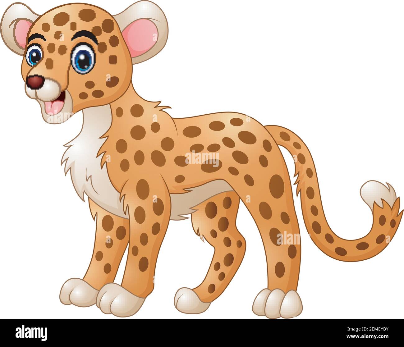 Cute Cheetah Cubs Drawings