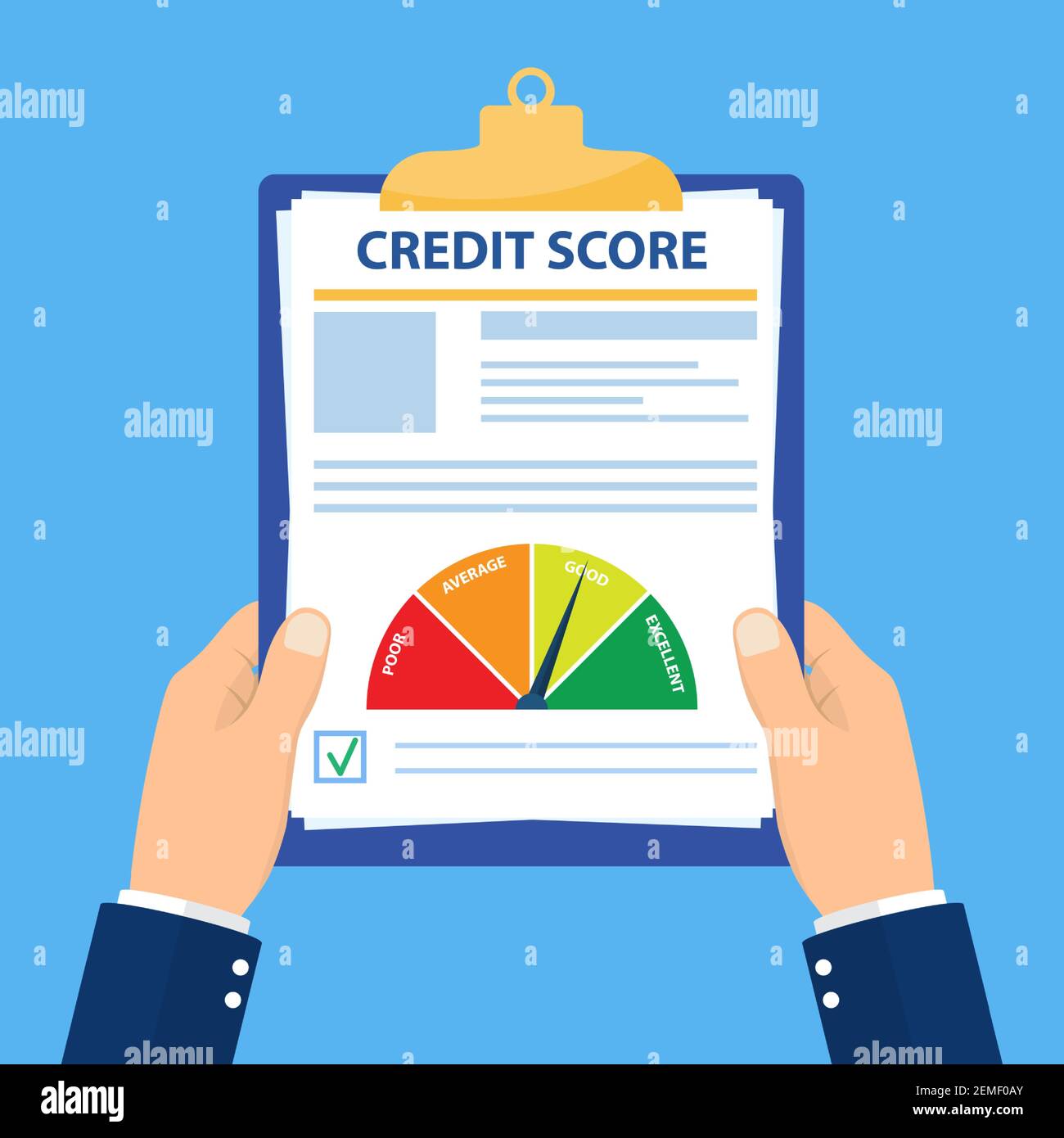 Credit rating! on paper Stock Vector Images - Alamy