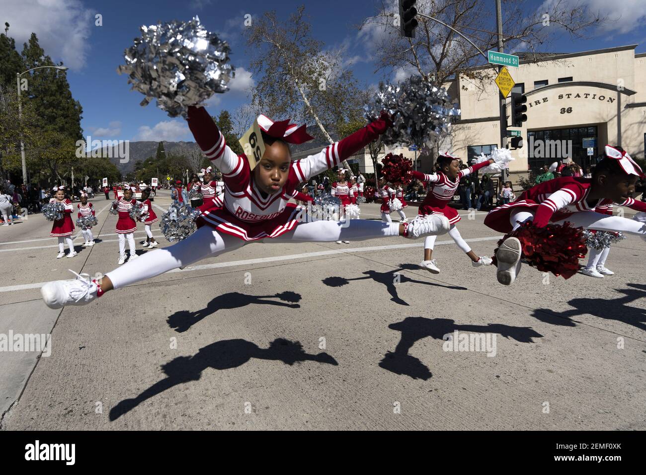Participants in the 37th Annual Black History Parade in Pasadena ...
