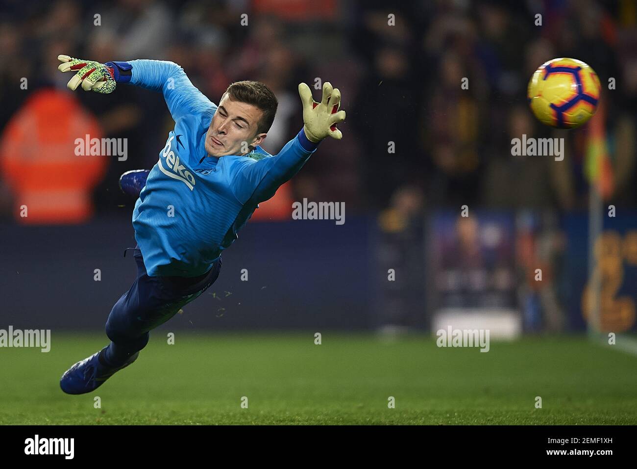 Iñaki Peña during the match between FC Barcelona vs Real Valladolid of ...