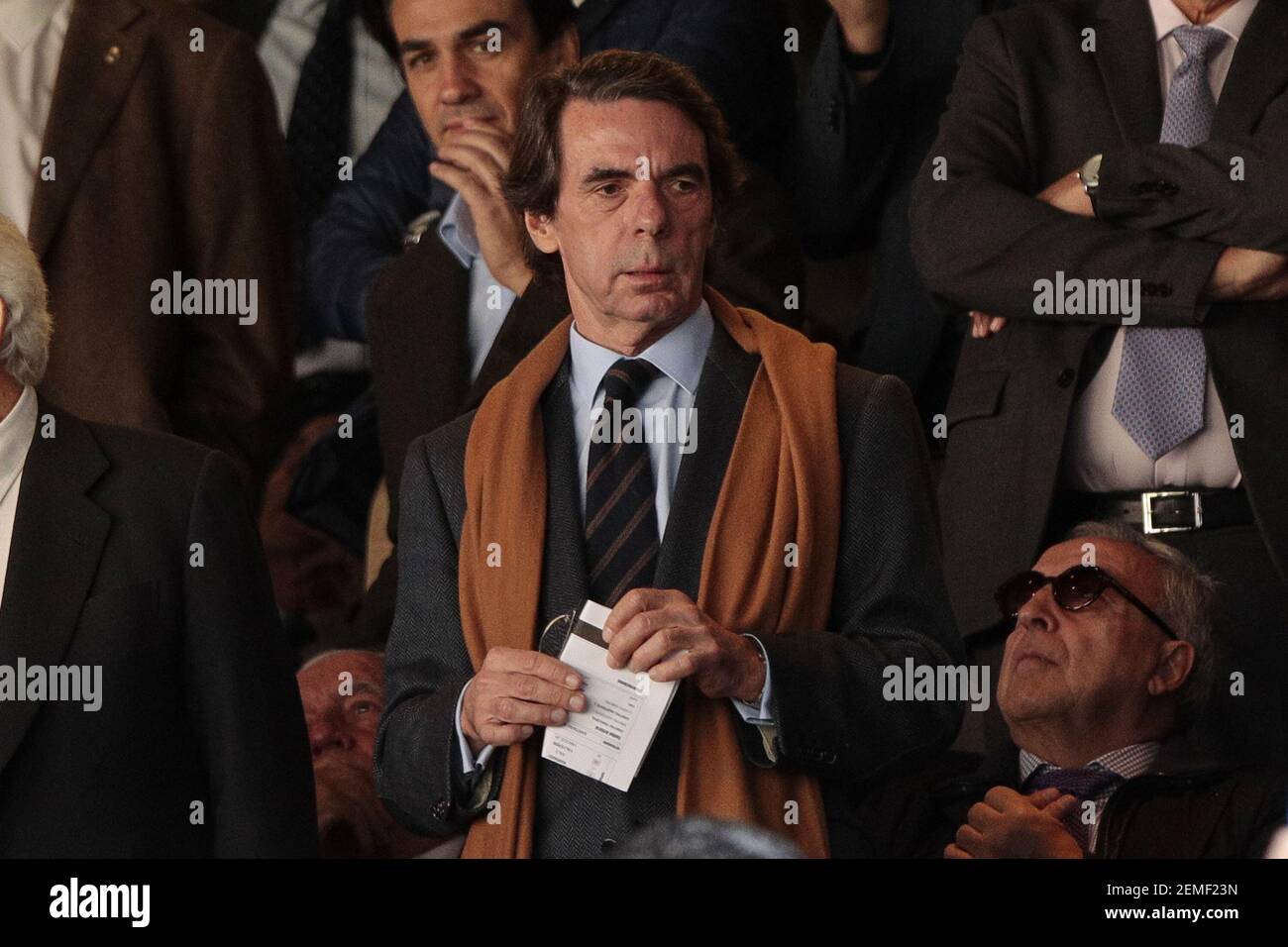 Spanis ex president Jose Maria Aznar during La Liga match between Real ...