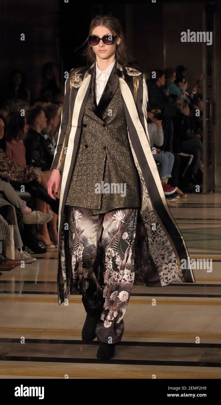 A model seen on the Rocky Star Catwalk Show Autumn Winter 2019. Indian ...