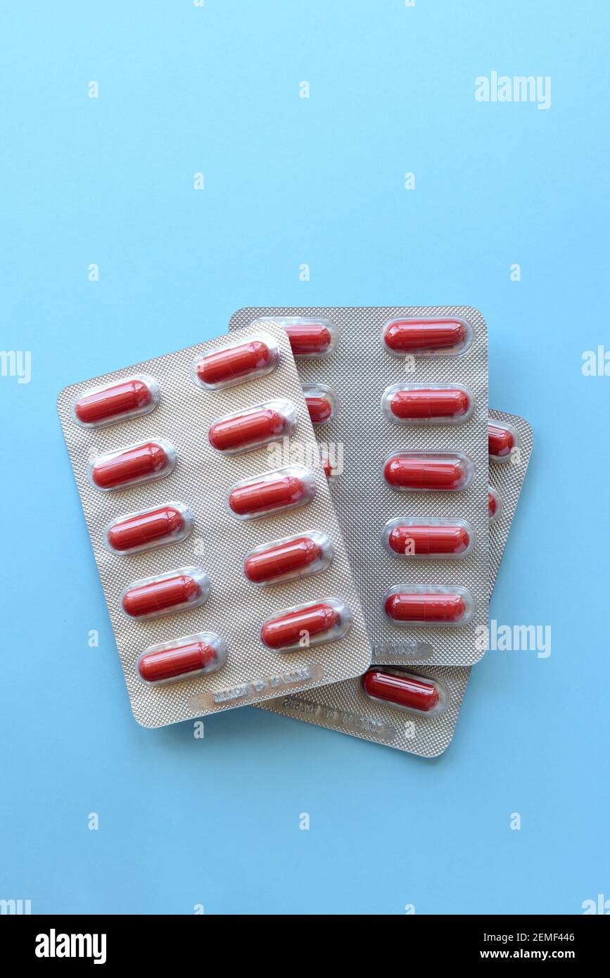 Medical / health-care concept: some medical colorful capsules Stock ...