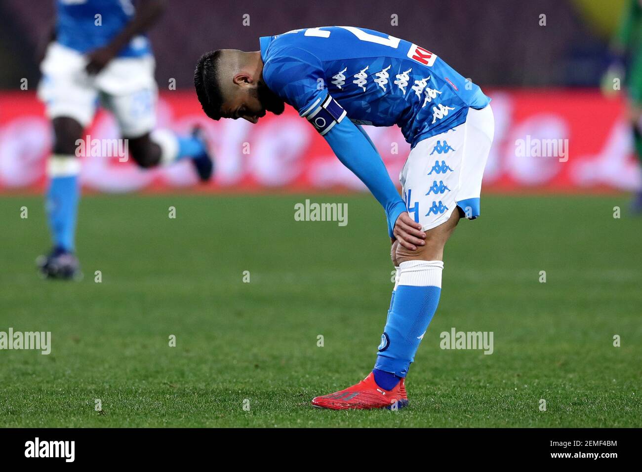 Lorenzo Insigne of Napoli dejection Napoli 17-2-2019 Stadio San Paolo ...