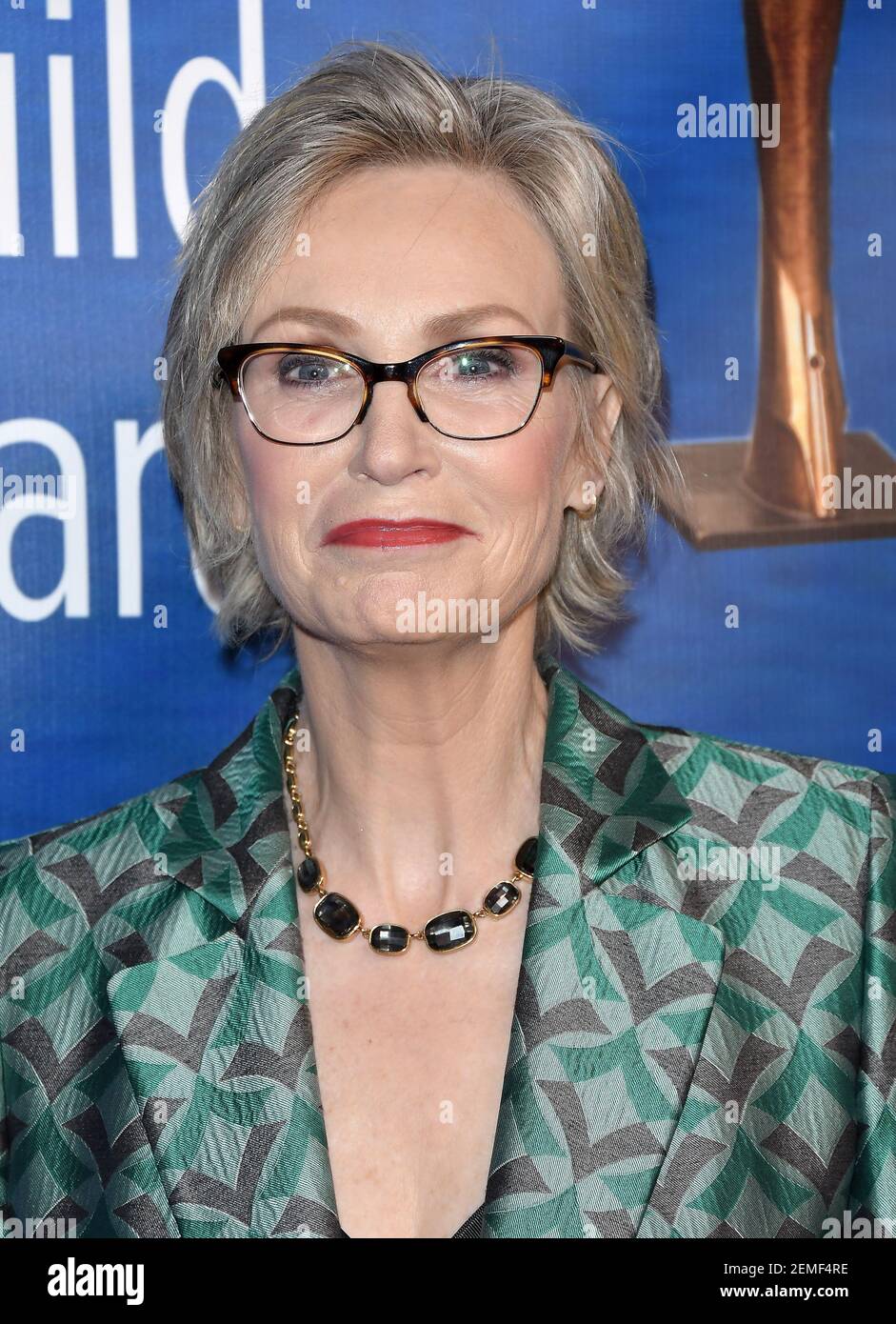 Jane Lynch at the 2019 Writers Guild Awards held at the Beverly Hilton ...