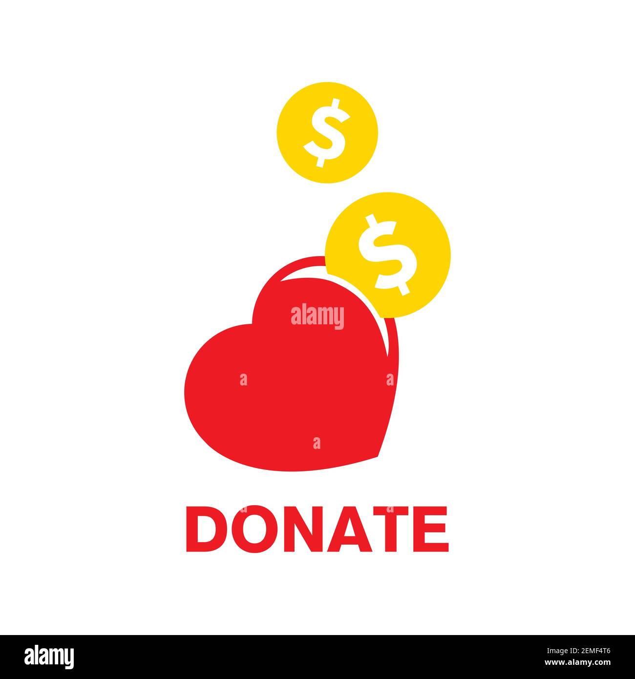 Vector logo of money donate, blood donation Stock Vector Image & Art ...