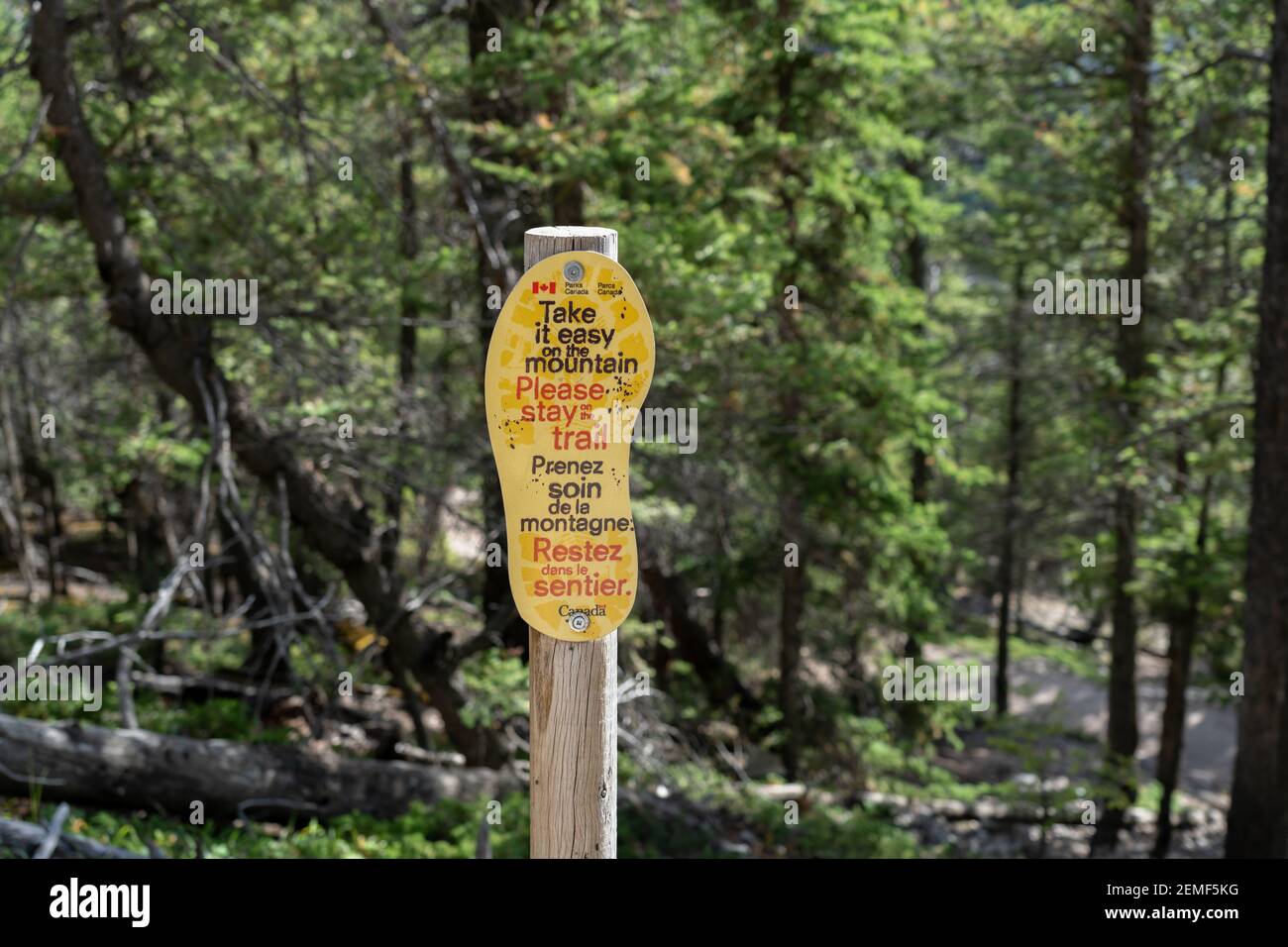 Banff national park information hi-res stock photography and images - Alamy