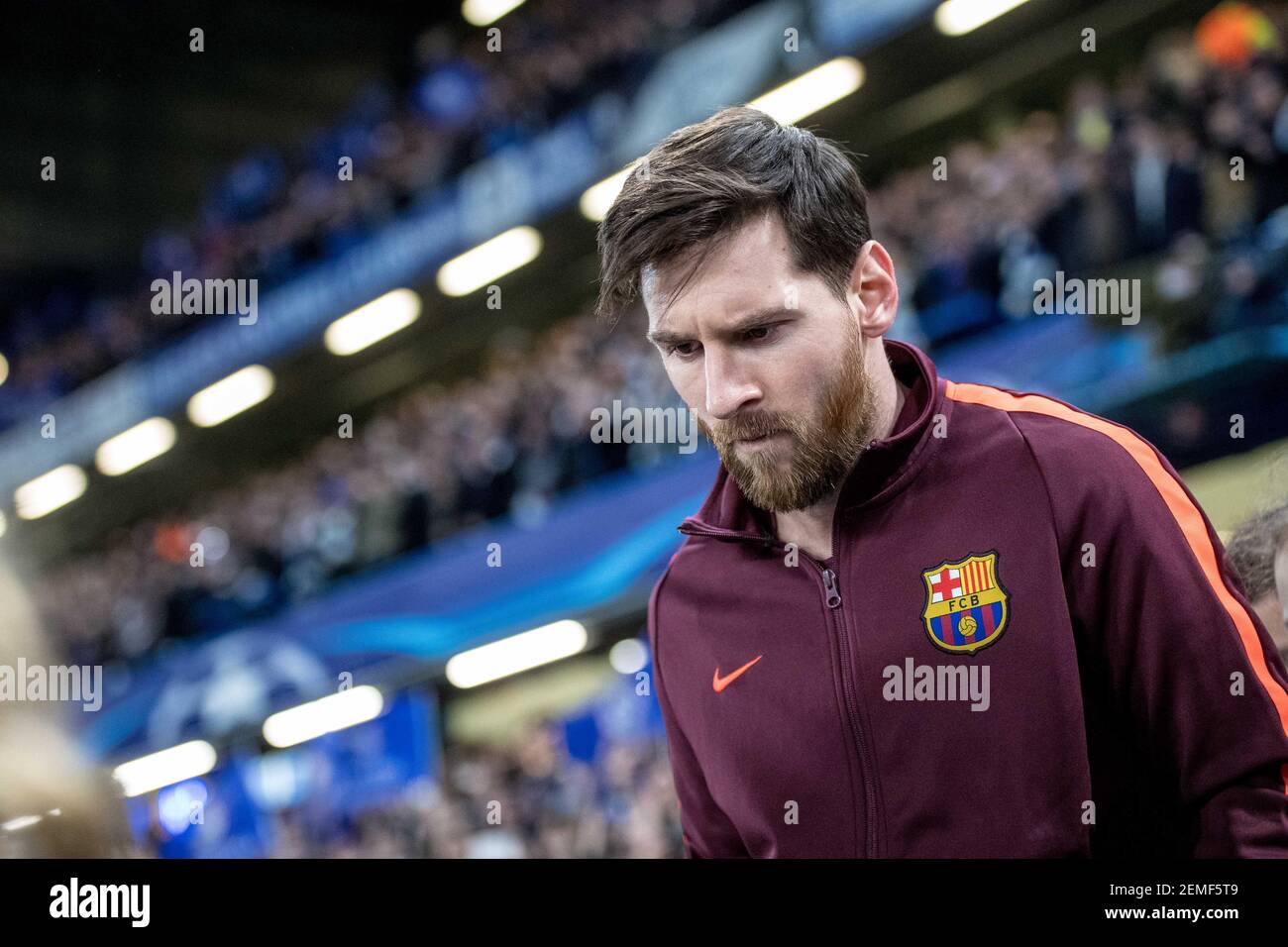 LONDON, ENGLAND - FEBRUARY 20: Lionel Messi during the UEFA Champions ...