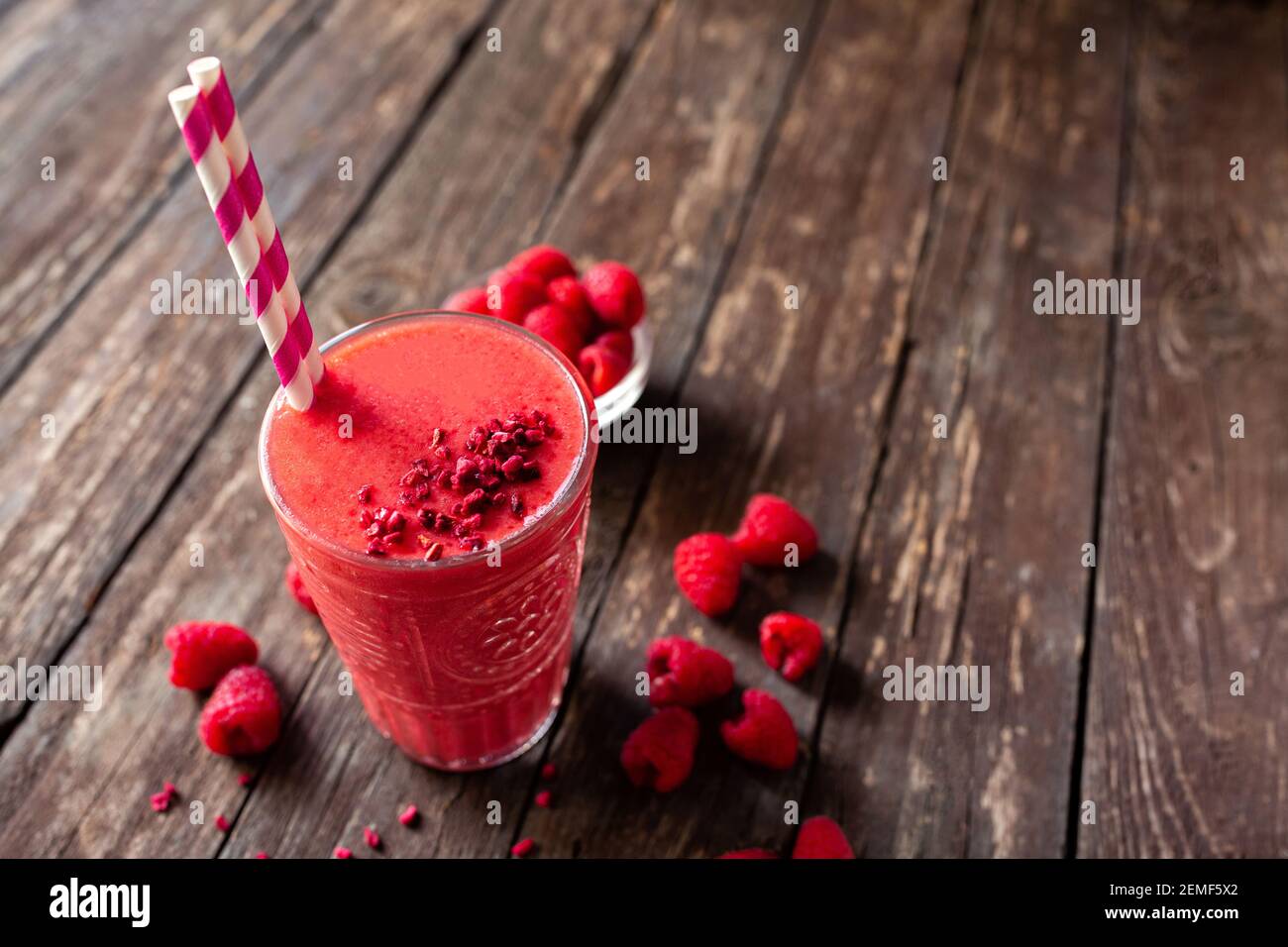 Tasty and delicious refreshment served on the rustic wooden desk ...
