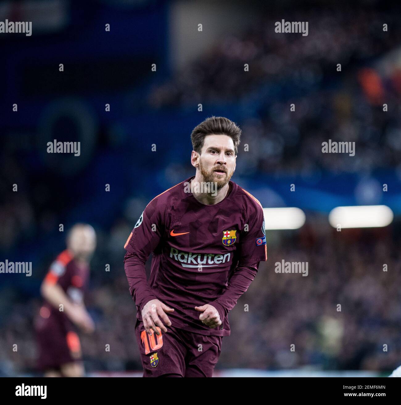 LONDON, ENGLAND - FEBRUARY 20: Lionel Messi during the UEFA Champions ...
