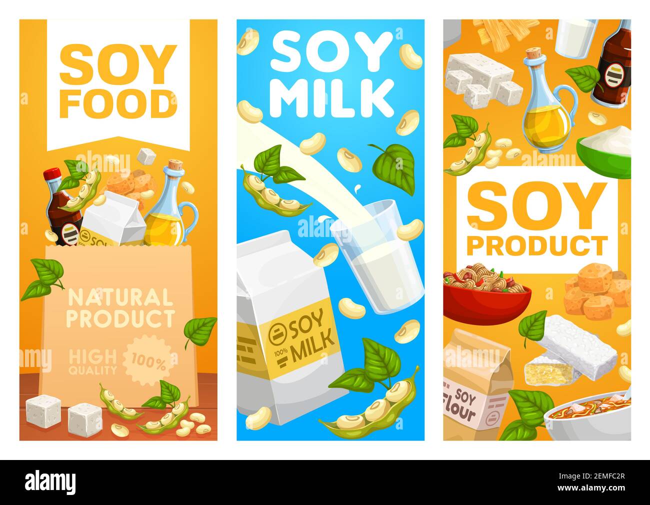 Carton of soya milk Stock Vector Images - Alamy