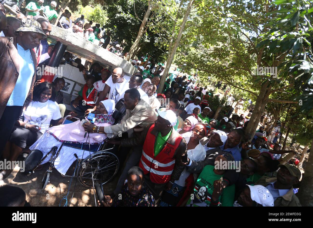 Mukami Kimathi, widow to Kenya’s freedom fighter Dedan Kimathi seen ...