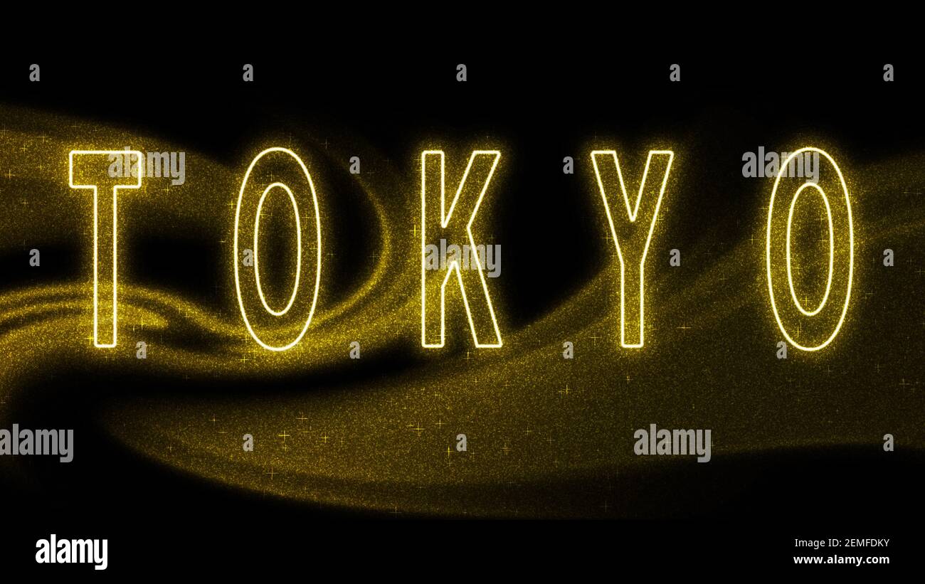 Tokyo Gold glitter lettering, Tokyo Tourism and travel, Creative ...