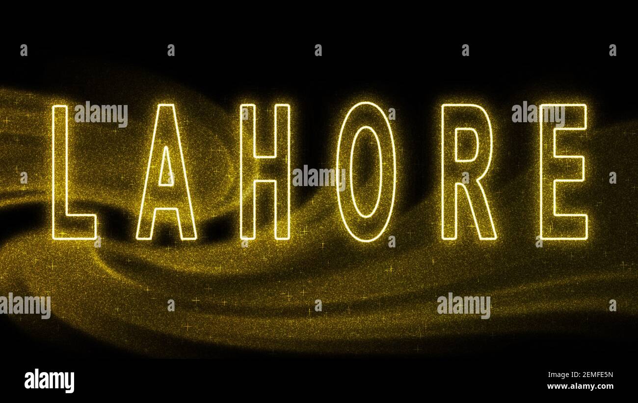 Lahore Gold glitter lettering, Lahore Tourism and travel, Creative ...
