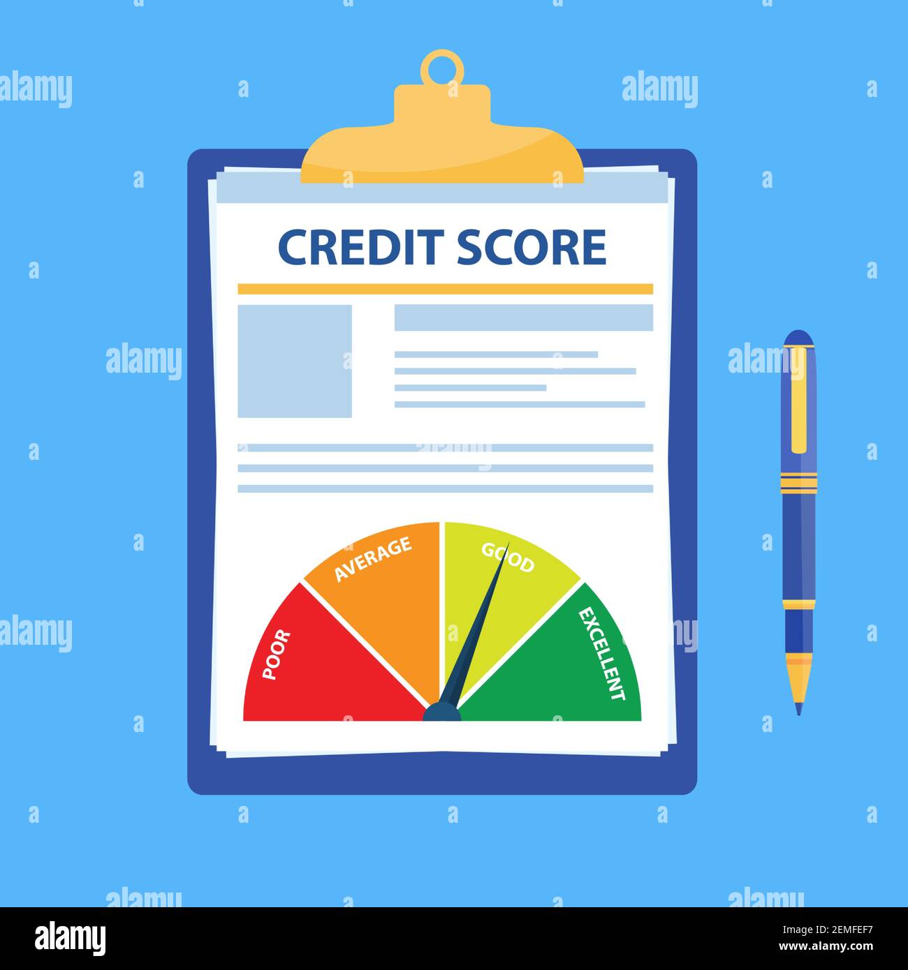 Credit rating! on paper Stock Vector Images - Alamy