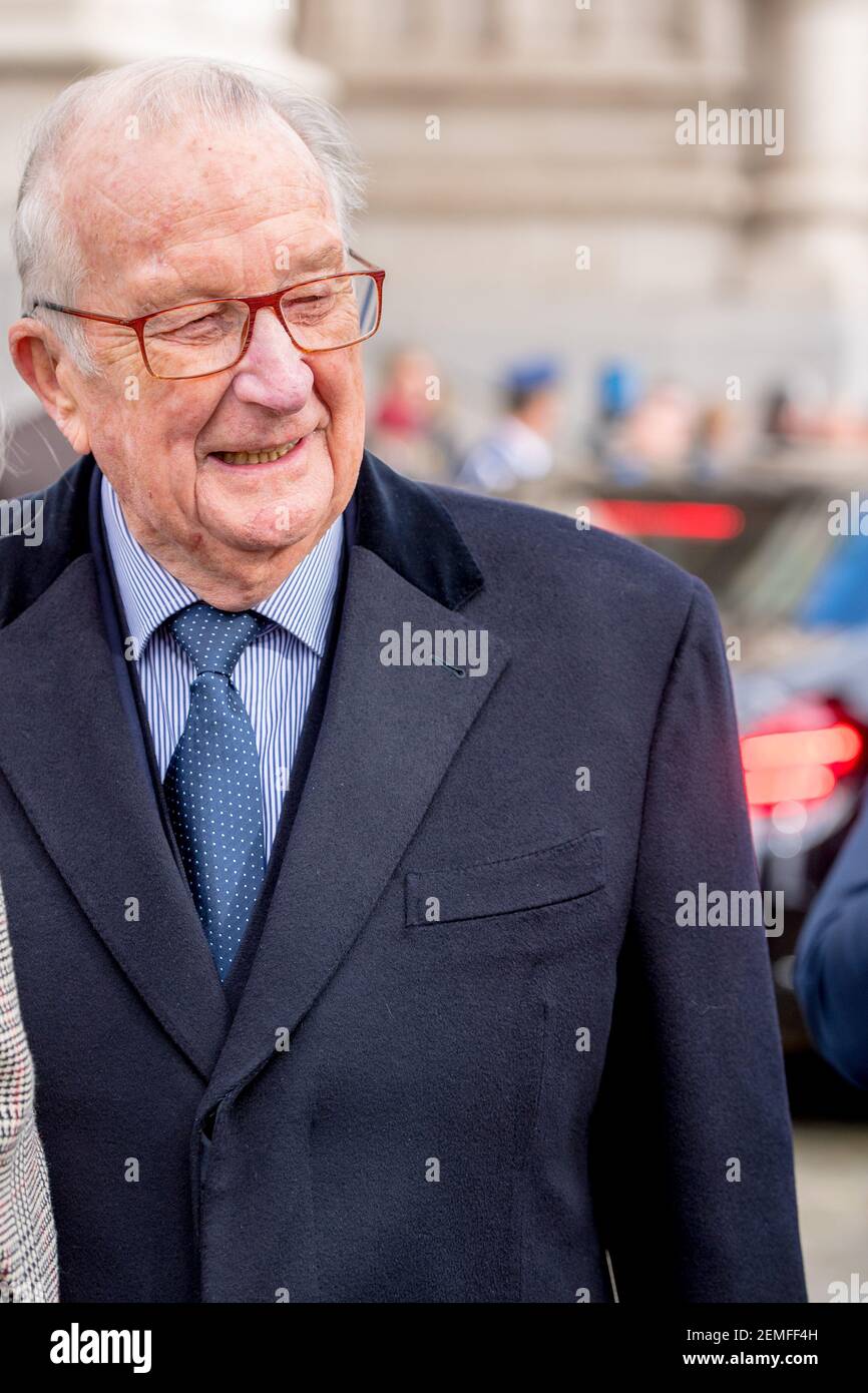 His Majesty Former King Albert II during the annual Eucharistic ...