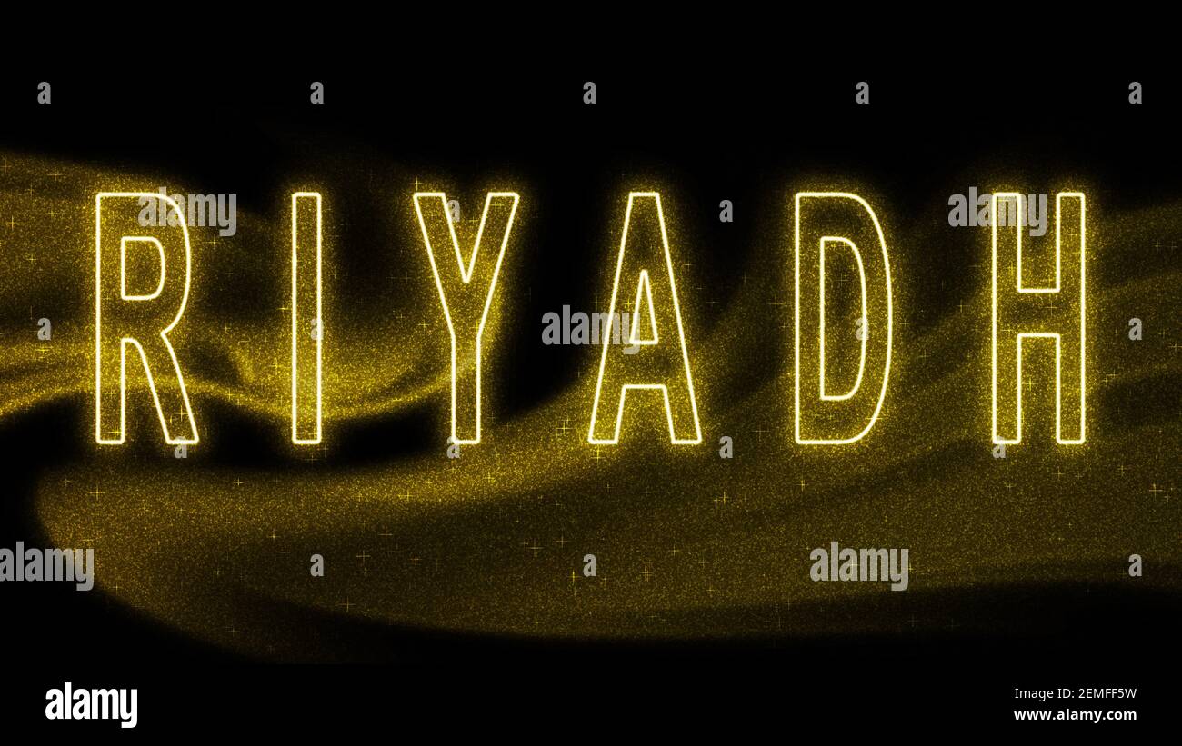 Riyadh Gold glitter lettering, Riyadh Tourism and travel, Creative ...