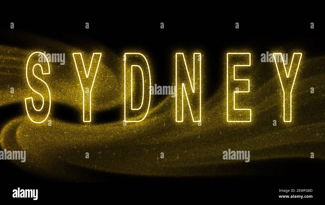 Sydney Gold glitter lettering, Sydney Tourism and travel, Creative ...