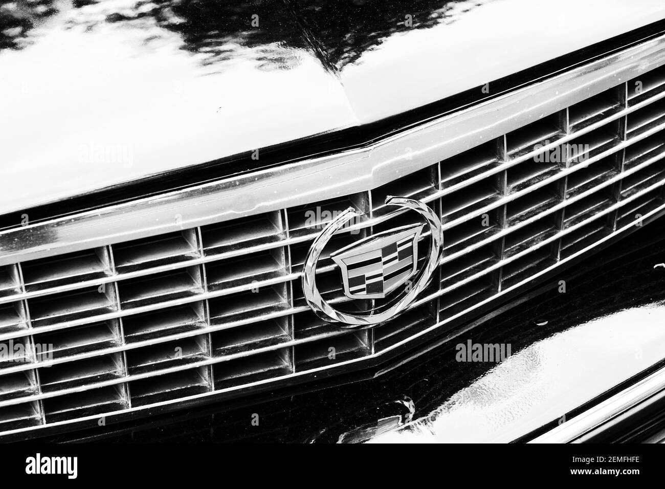 Cadillac picture Black and White Stock Photos & Images - Alamy