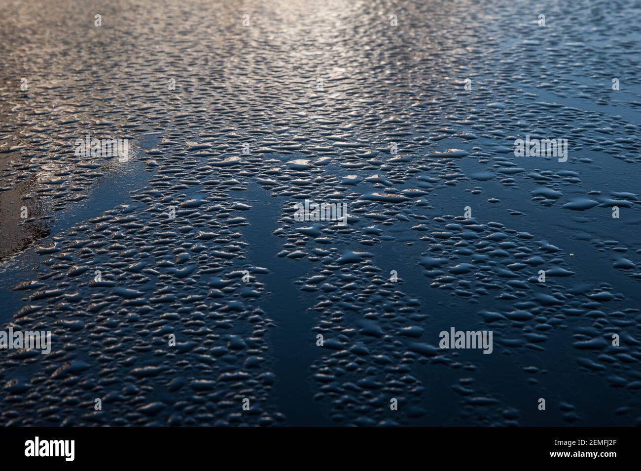Moisture and water drops on the sheet surface Stock Photo - Alamy