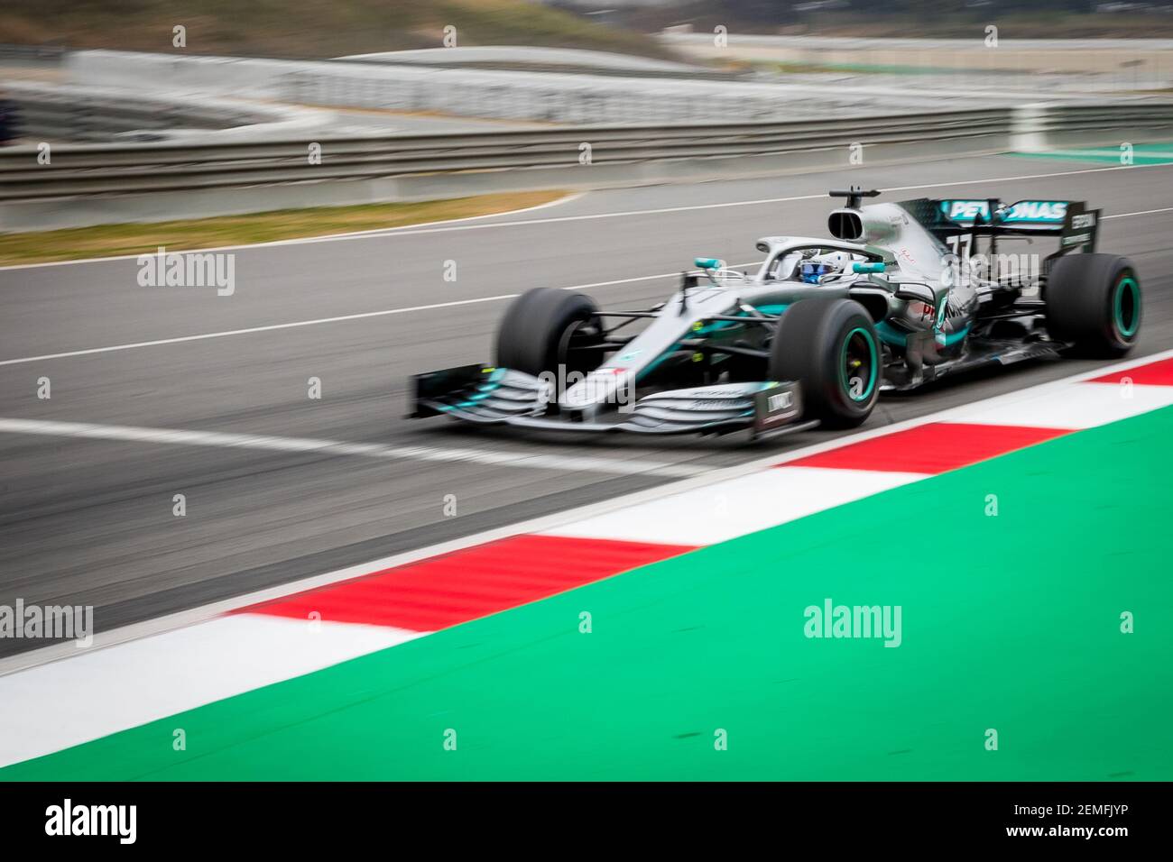 Valtteri Bottas of Mercedes AMG Petronas Formula One Team with new W10 ...
