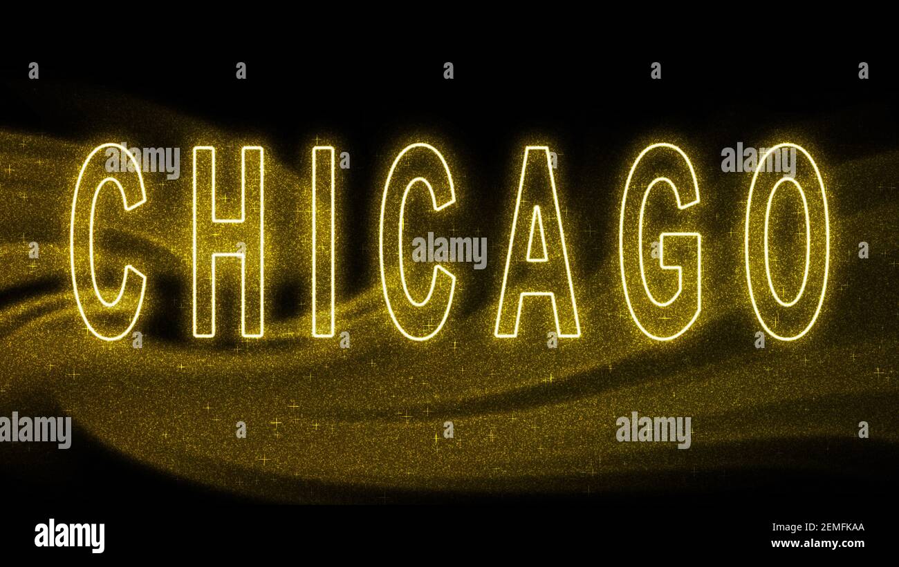 Chicago Gold glitter lettering, Chicago Tourism and travel, Creative ...