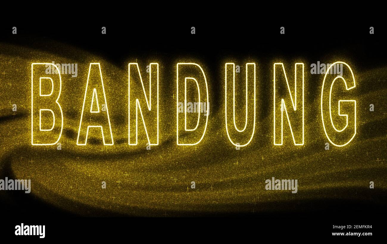 Bandung Gold glitter lettering, Bandung Tourism and travel, Creative ...