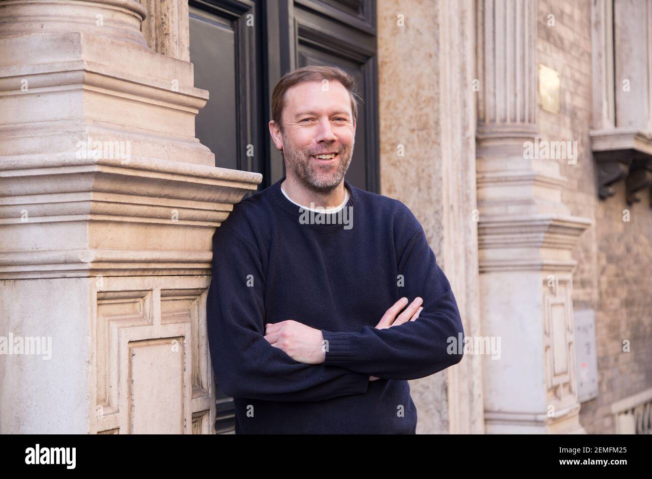Jakob Cedergren during the photocall in Rome with the Danish actor ...