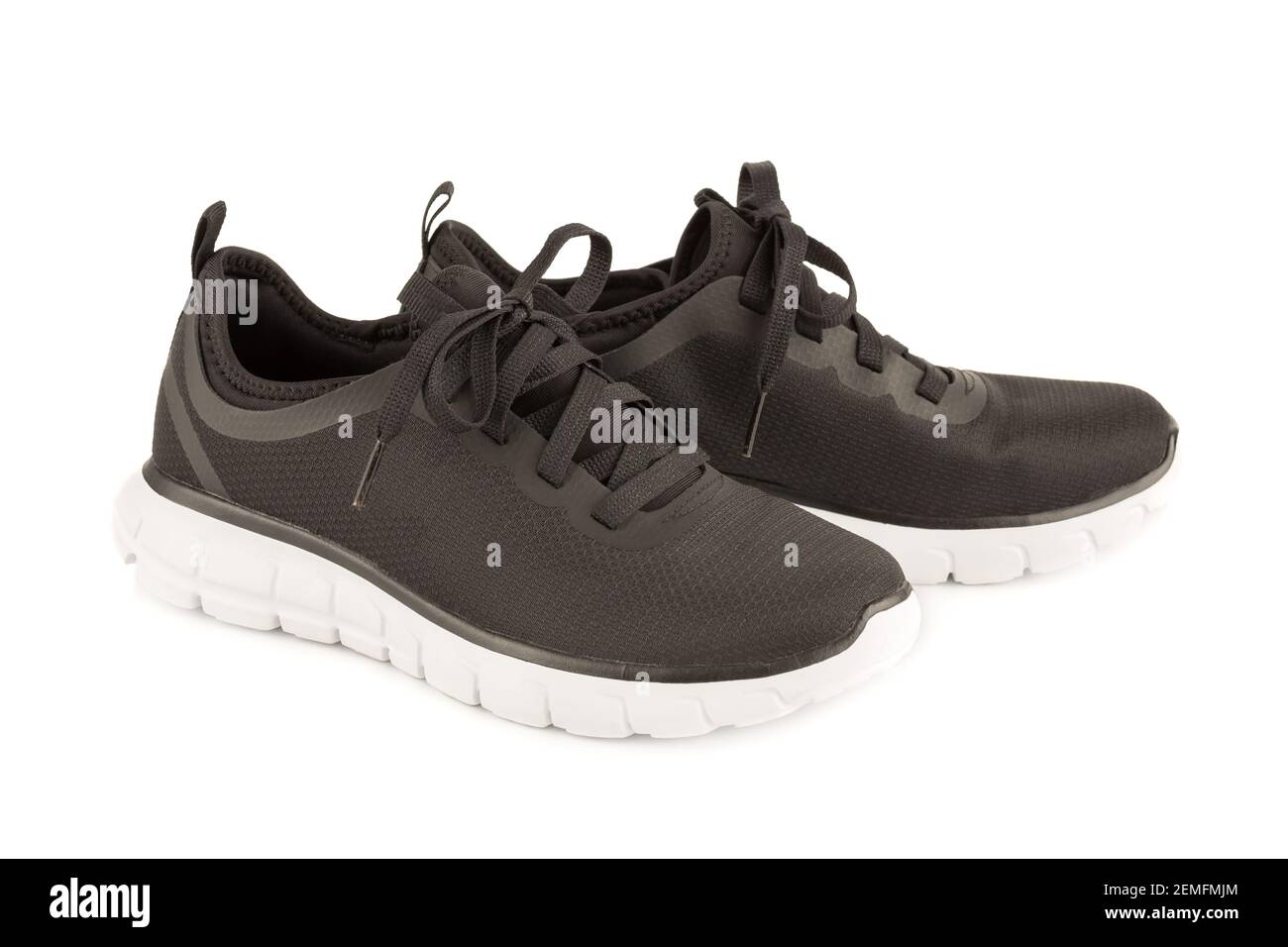 The pair of sport shoes isolated on white background Stock Photo - Alamy