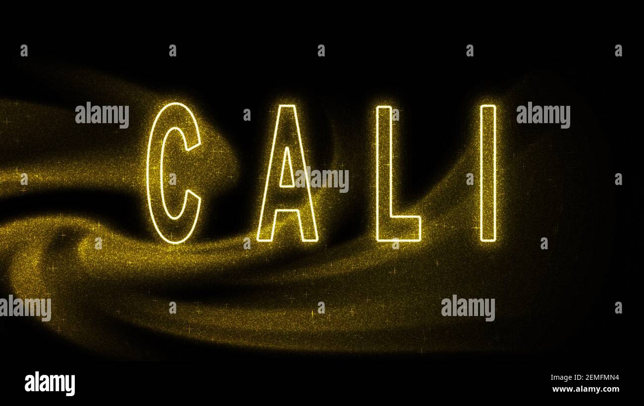 Cali Gold glitter lettering, Cali Tourism and travel, Creative ...