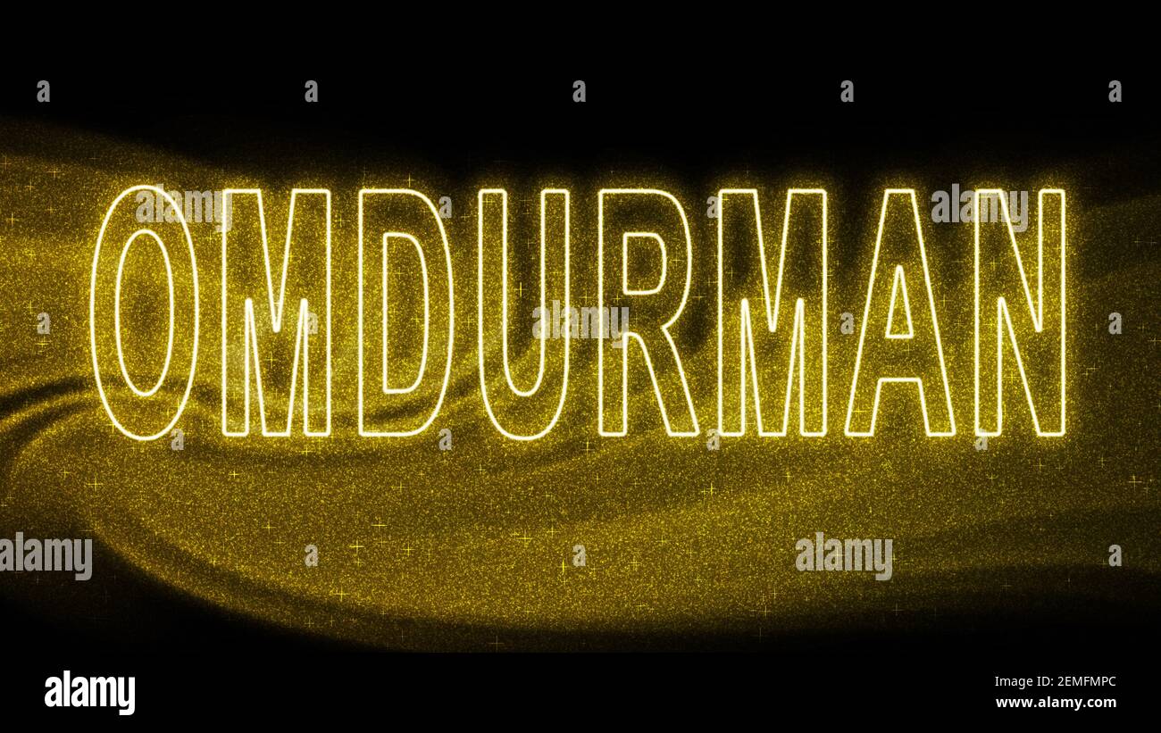 Omdurman Gold glitter lettering, Omdurman Tourism and travel, Creative ...