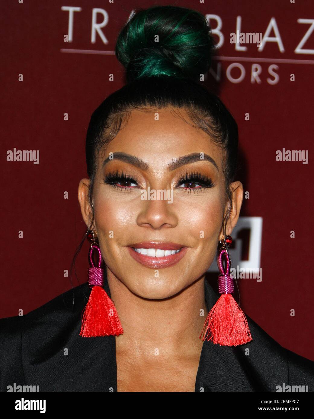 LOS ANGELES, CA, USA - FEBRUARY 20: Singer Bridget Kelly arrives at the ...