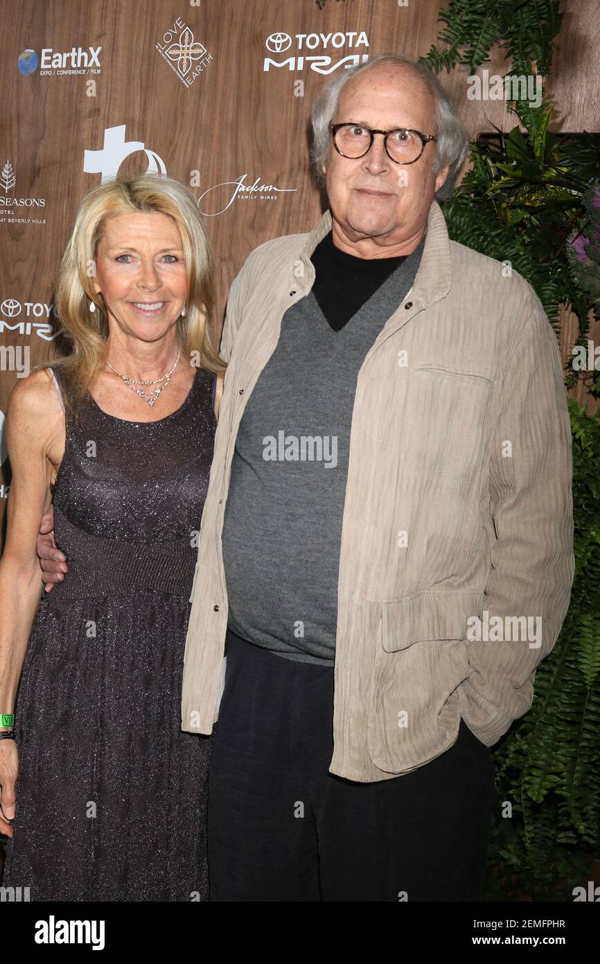 Jayni Luke, Chevy Chase at the Global Green 2019 Pre-Oscar Gala at the ...