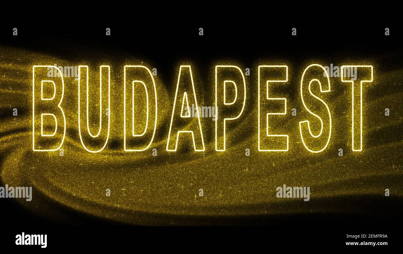 Budapest Gold glitter lettering, Budapest Tourism and travel, Creative ...