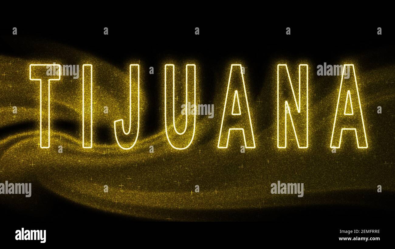 Tijuana Gold glitter lettering, Tijuana Tourism and travel, Creative ...