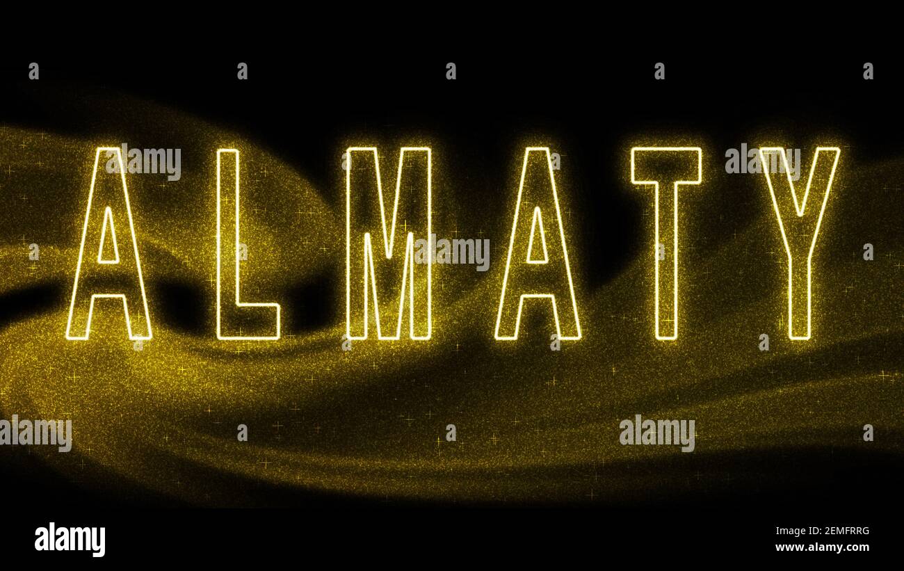 Almaty Gold glitter lettering, Almaty Tourism and travel, Creative ...