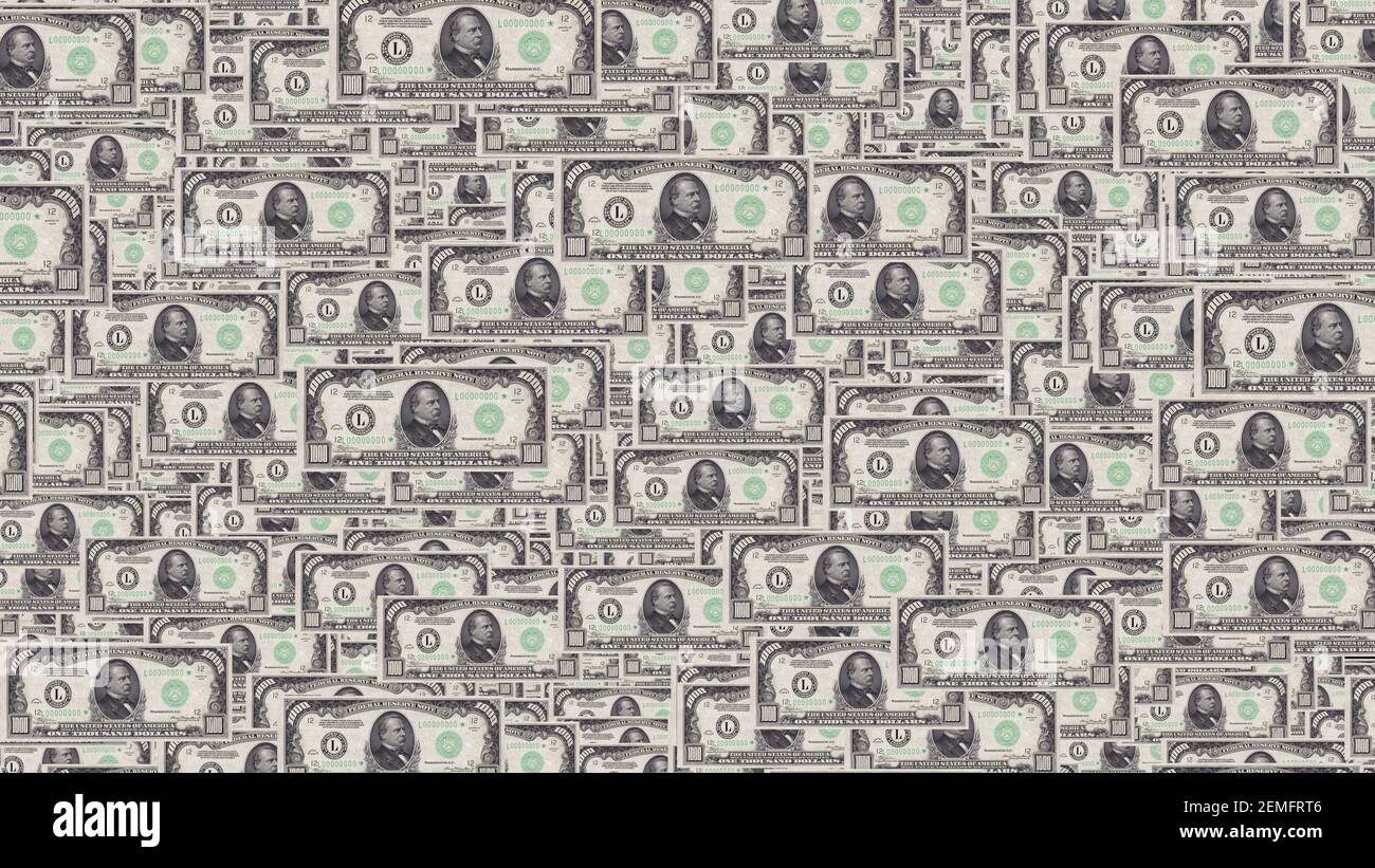 The 3d rendering of Background with money american dollar bills Stock ...
