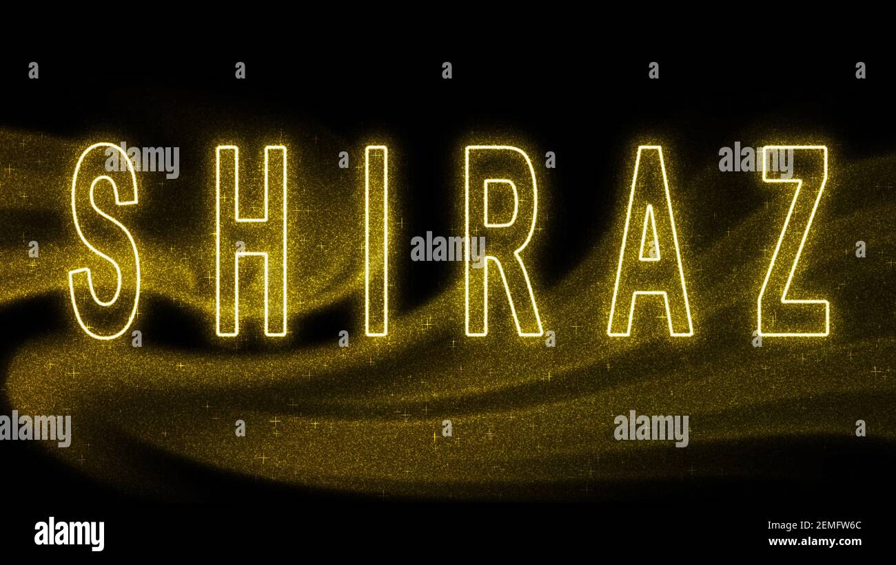 Shiraz Gold glitter lettering, Shiraz Tourism and travel, Creative ...