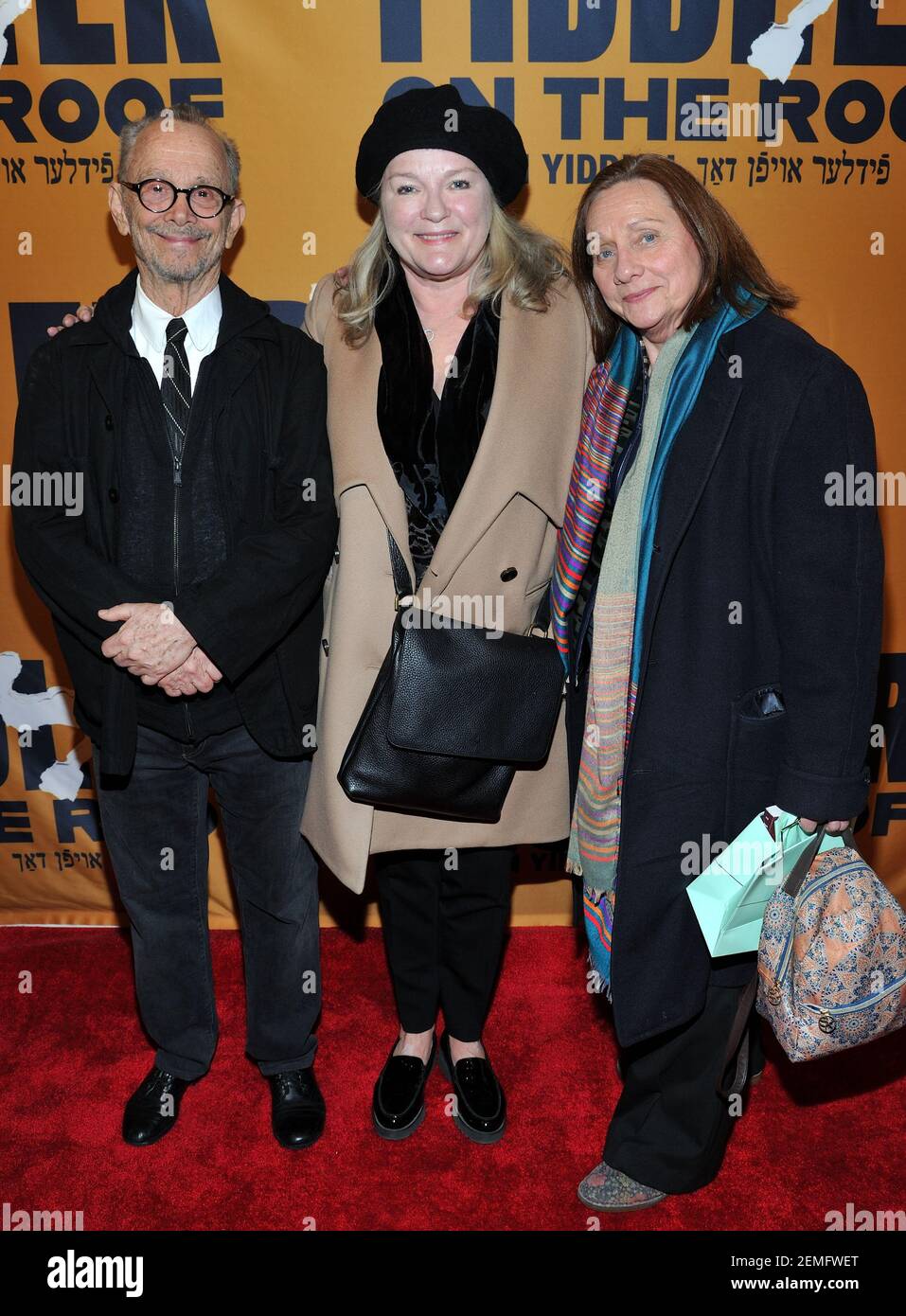 L-R: Director Joel Grey and actresses Kate Mulgrew and Dale Soules ...