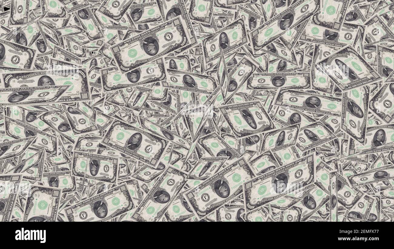 The 3d rendering of Background with money american dollar bills Stock ...