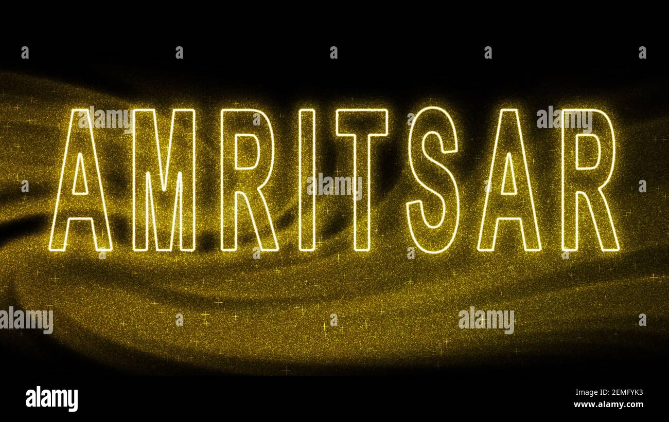 Amritsar Gold glitter lettering, Amritsar Tourism and travel, Creative ...