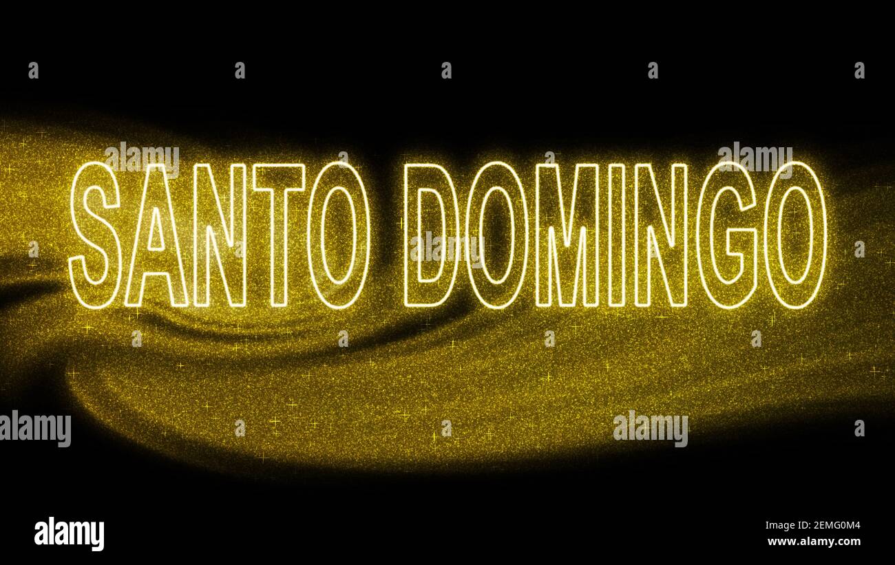 Santo Domingo Gold glitter lettering, Santo Domingo Tourism and travel ...