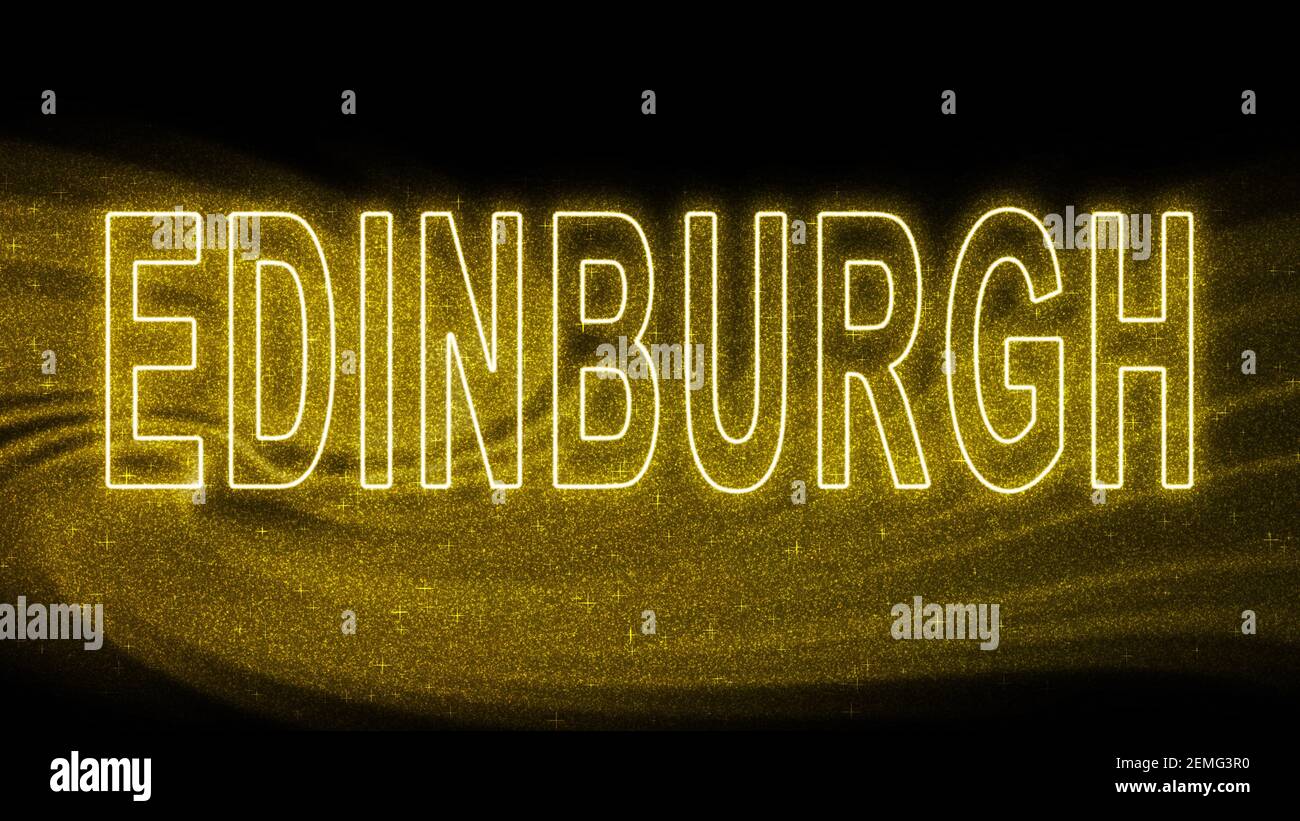 Edinburgh Gold glitter lettering, Edinburgh Tourism and travel ...