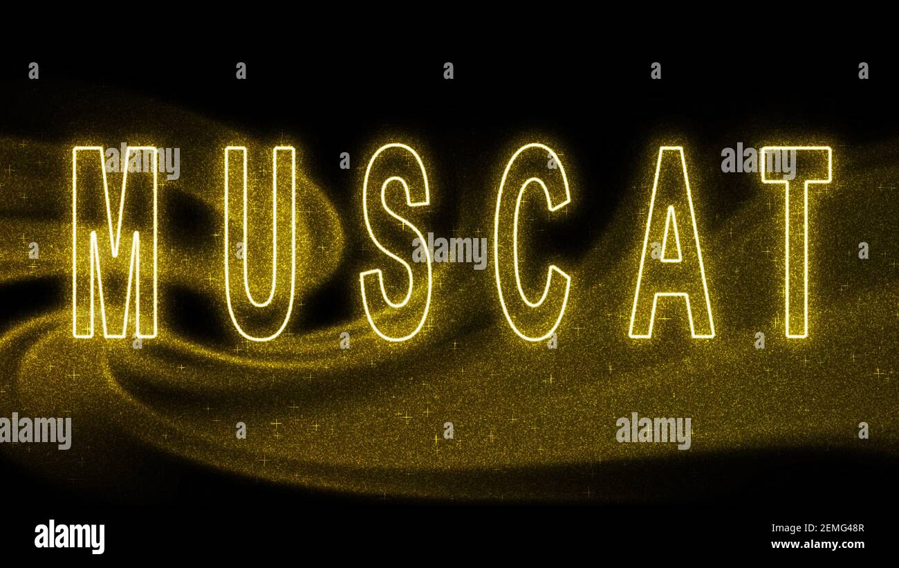 Muscat Gold glitter lettering, Muscat Tourism and travel, Creative ...