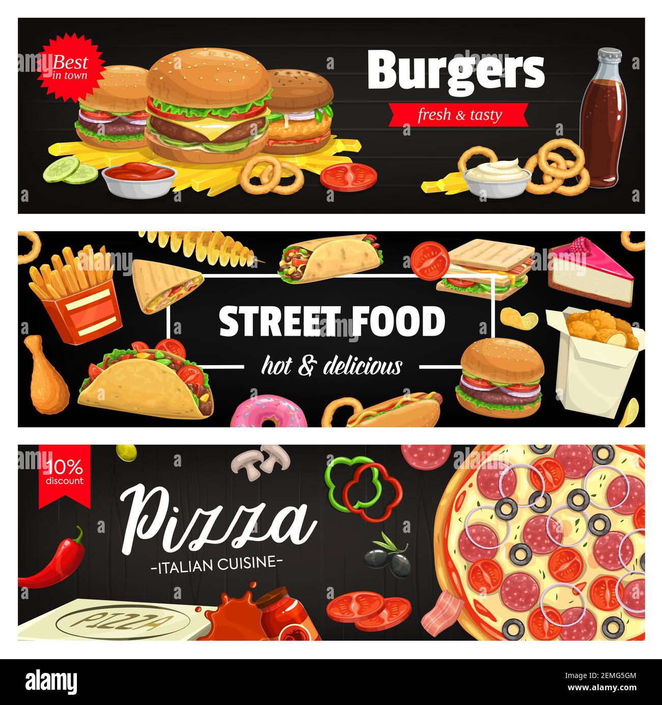 Carnival Hamburger Chili Banner