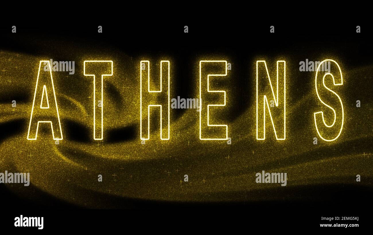 Athens Gold glitter lettering, Athens Tourism and travel, Creative ...